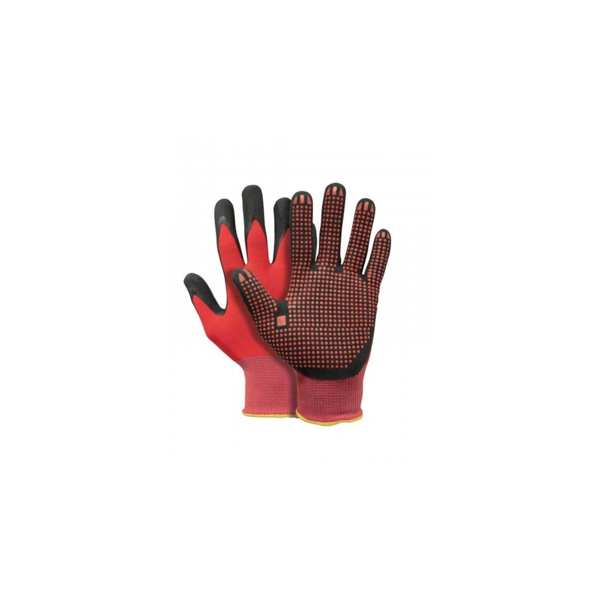Lot de 12 paires de gants Stretchflex Fine Grip Rouge/Noir - Pfanner ...