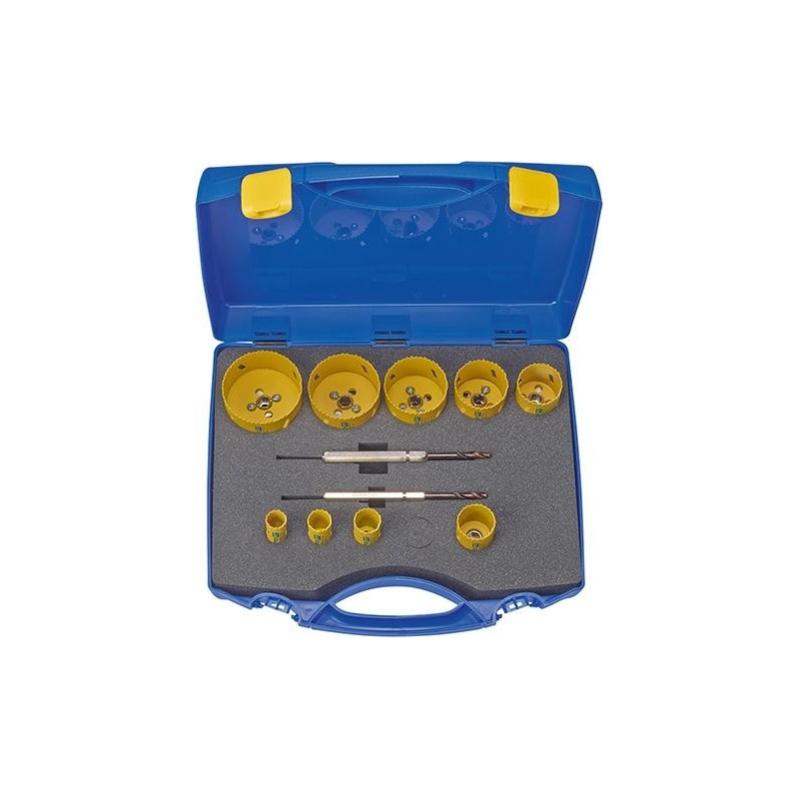 Set scie trépan 11 unités 2 HSS-En coffret | Leroy Merlin