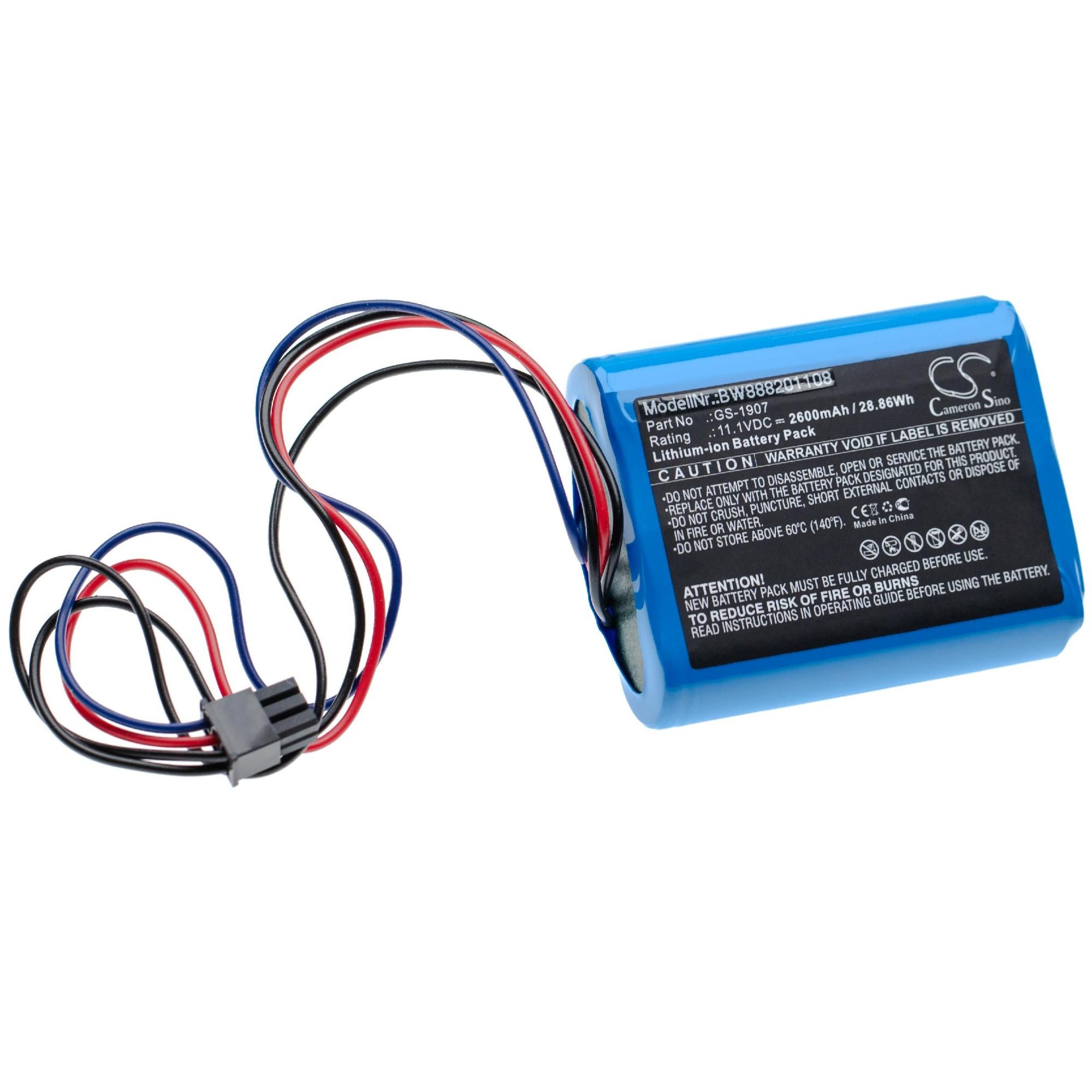 Vhbw batterie remplace Kronos GS-1907 pour touchpad sans fil (2600mAh ...