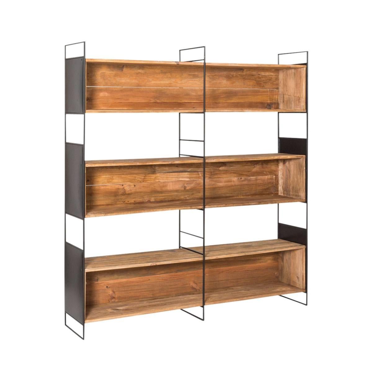 Bibliothèque en bois recyclé Blaise 180 cm | Leroy Merlin