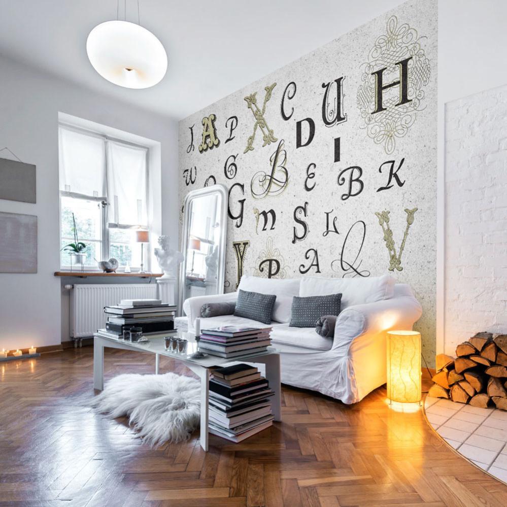Papier peint Royal alphabet - L 400 x H 309 cm | Leroy Merlin