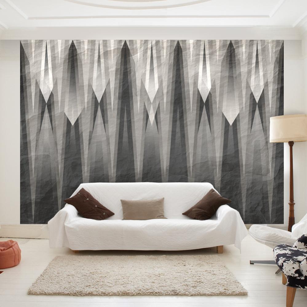 Papier peint Grey Citadel - L 150 x H 105 cm | Leroy Merlin