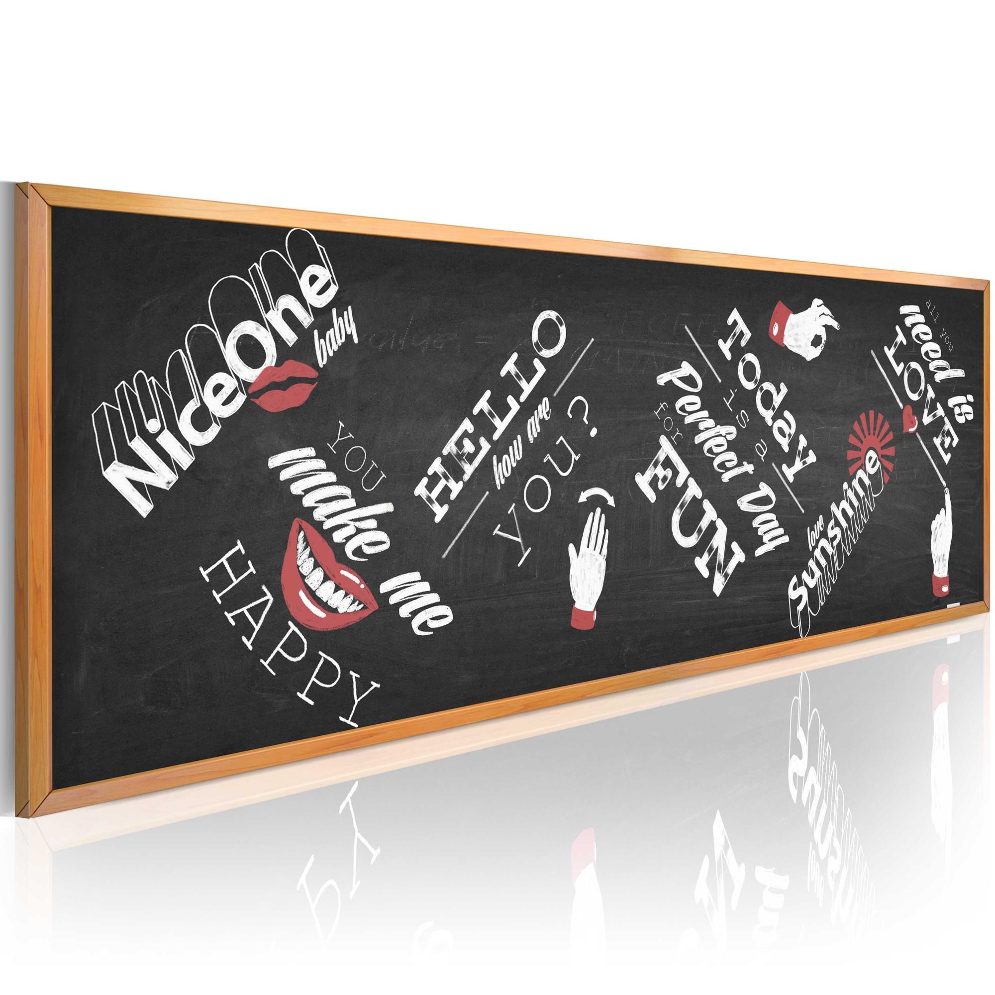 Tableau Funny blackboard - L 150 x H 50 cm | Leroy Merlin