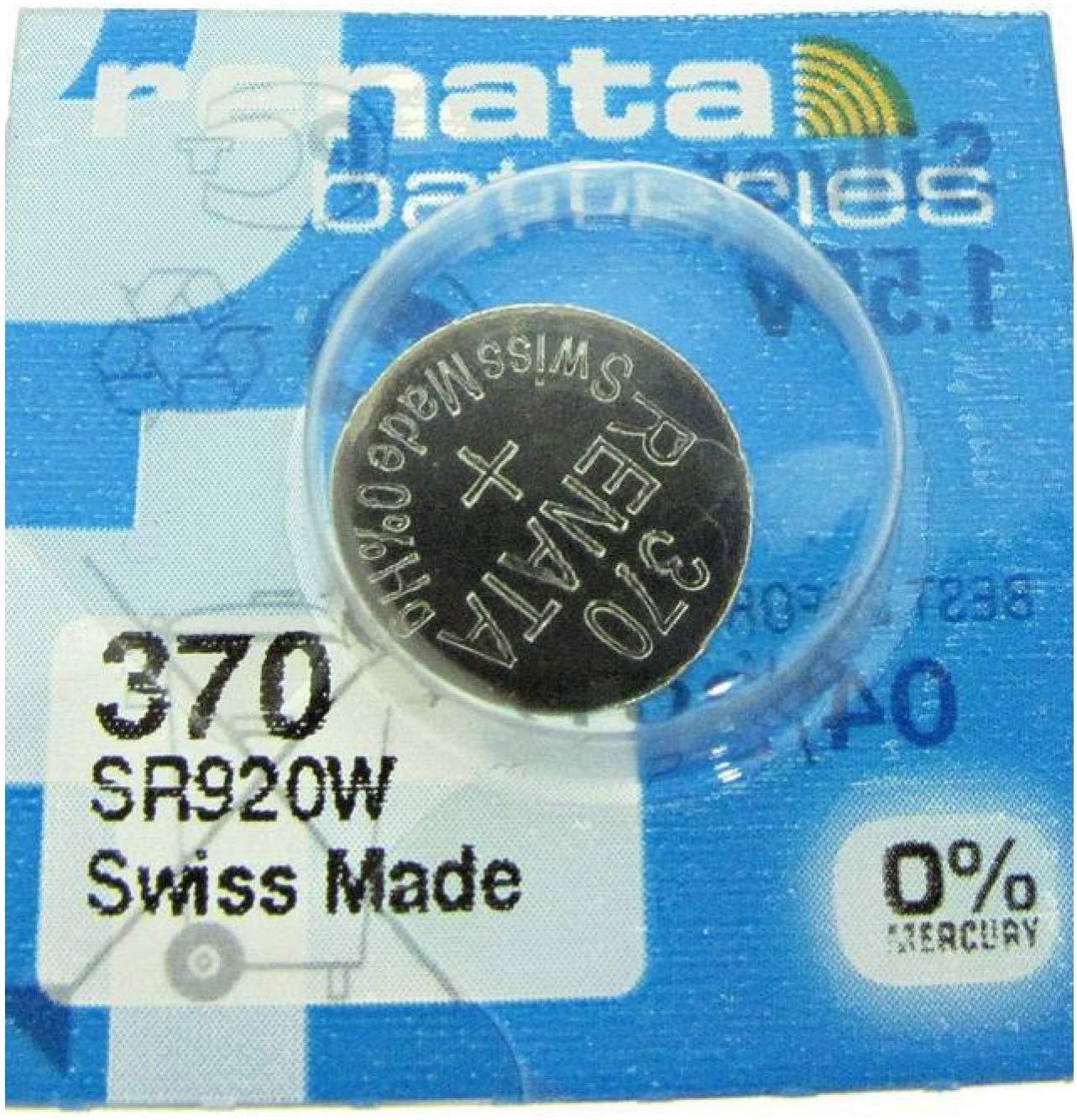 RENATA Blister de 1 Pile bouton oxyde argent X370 SR920W 1,55V 40mAh x ...
