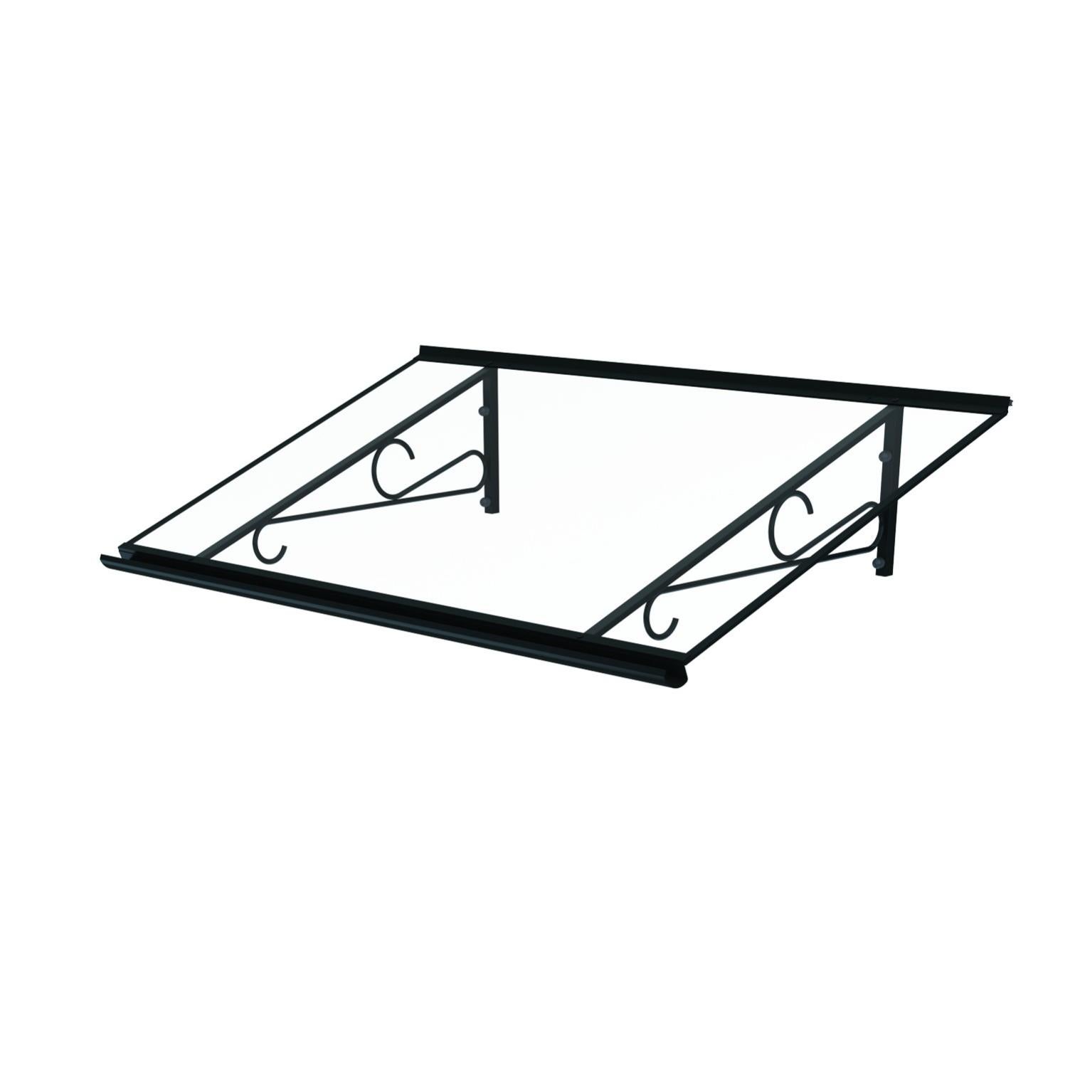 ARCTOM – Marquesina, Tejadillo Foster 79x140 de ALUMINIO gris y ...