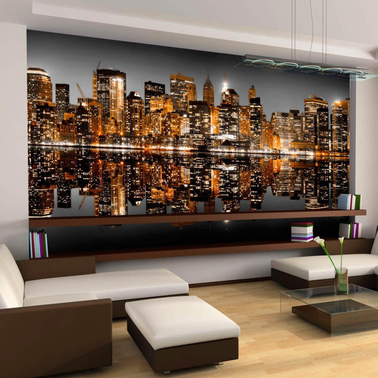 Papier peint or américain - 450 x 270 cm | Leroy Merlin