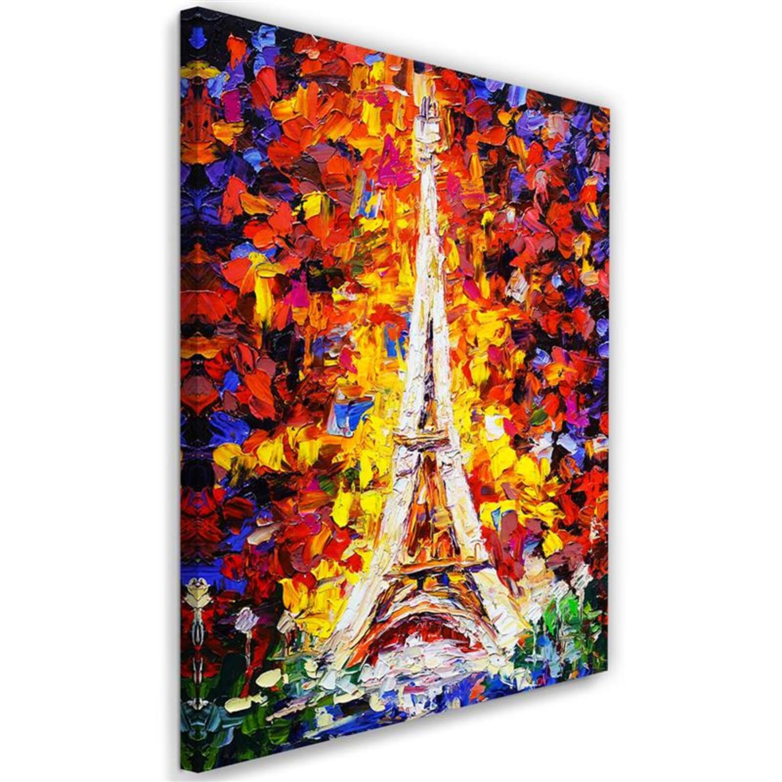 Tableau tour eiffel abstraite - 40 x 60 cm | Leroy Merlin