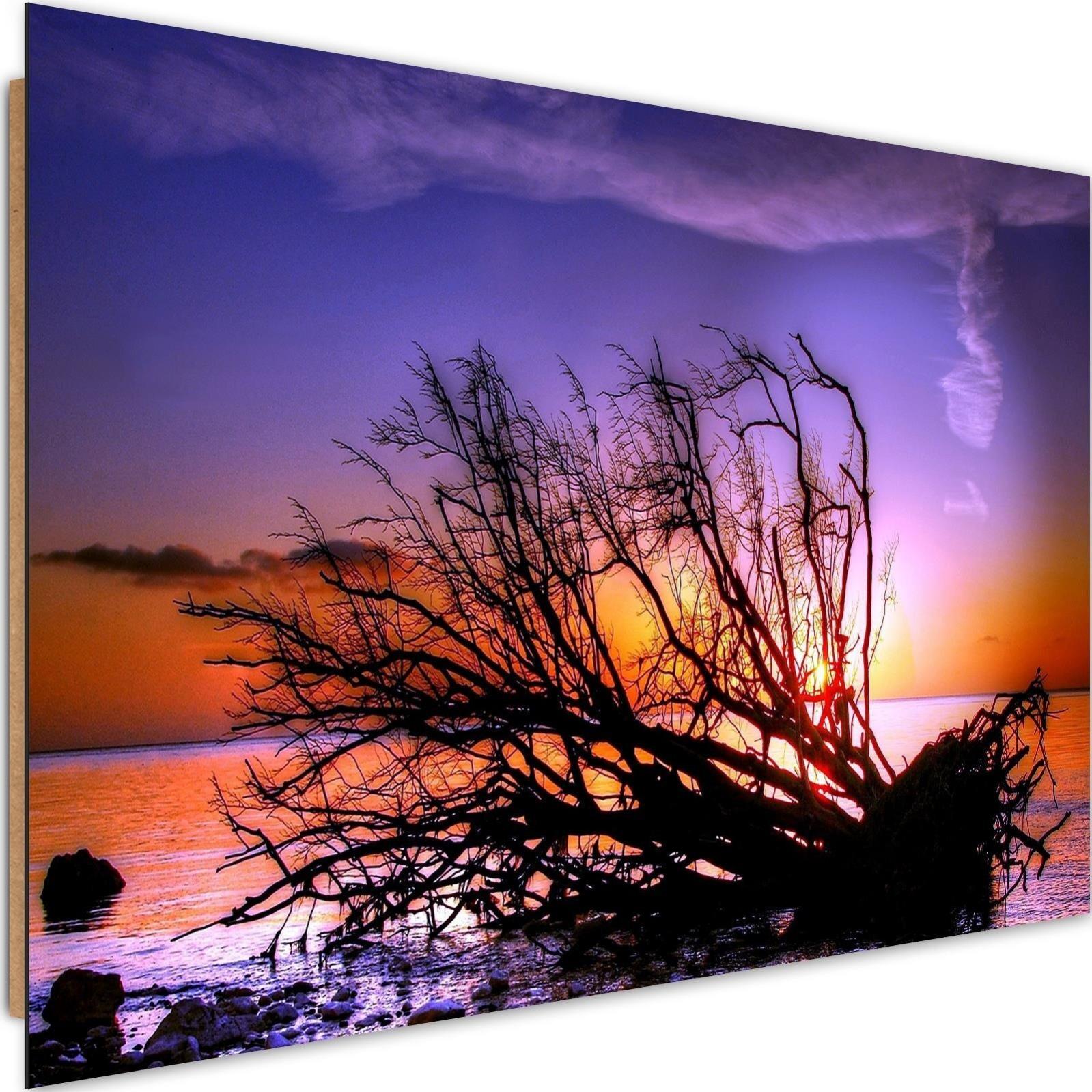 Tableau bois arbre cassé mer - 120 x 80 cm | Leroy Merlin