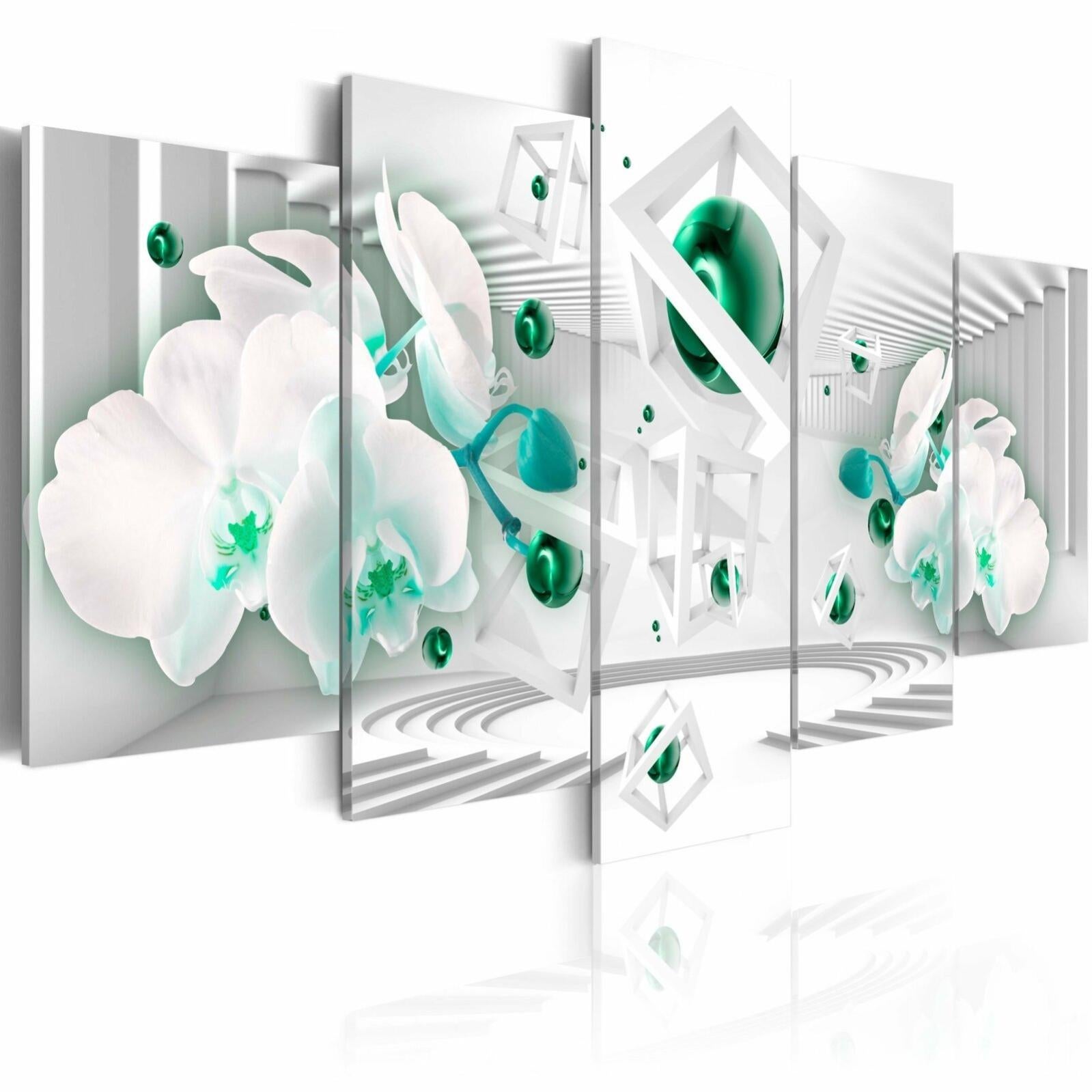 Tableau danse turquoise - 100 x 50 cm | Leroy Merlin