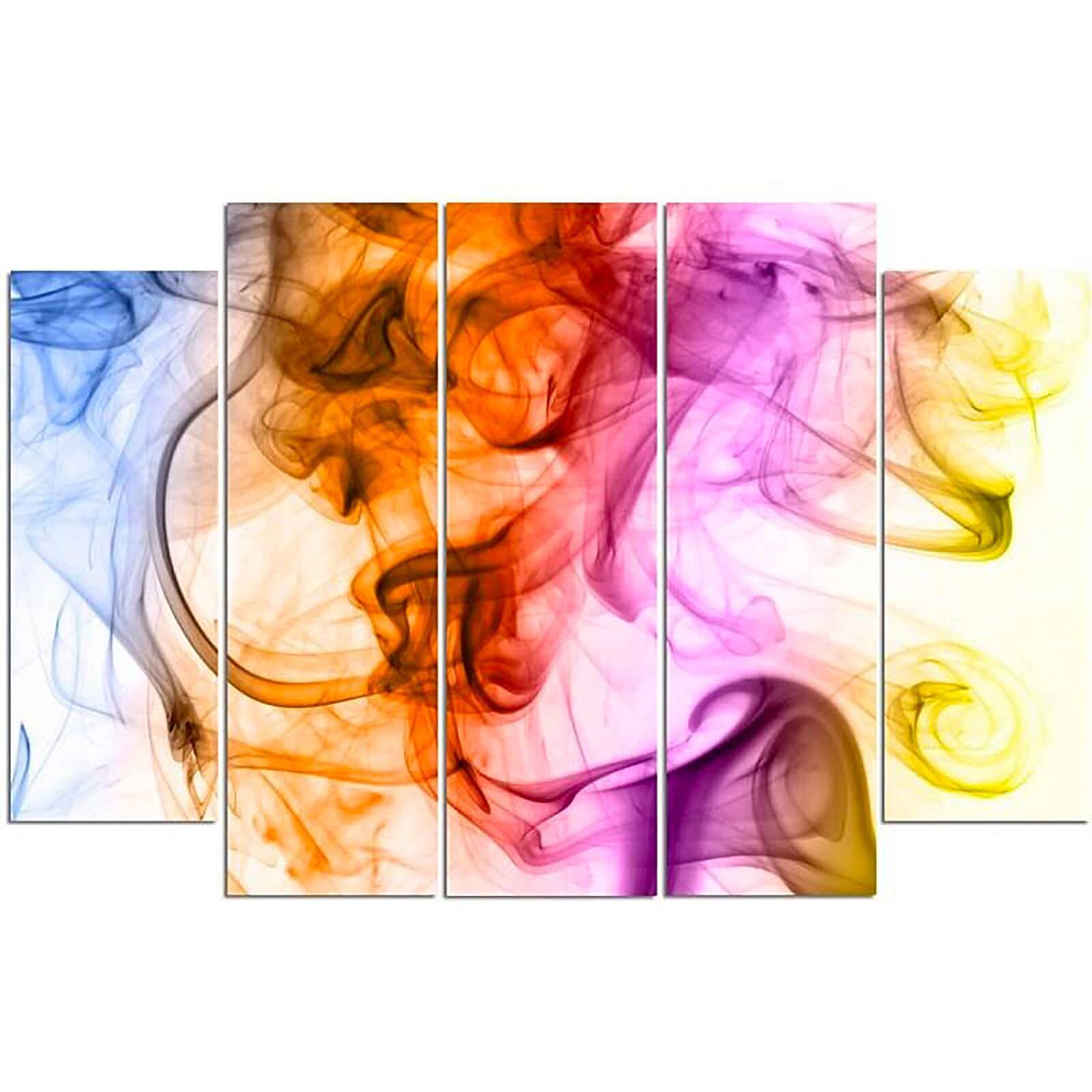 Tableau la fumée de couleur abstraction - 100 x 70 cm | Leroy Merlin