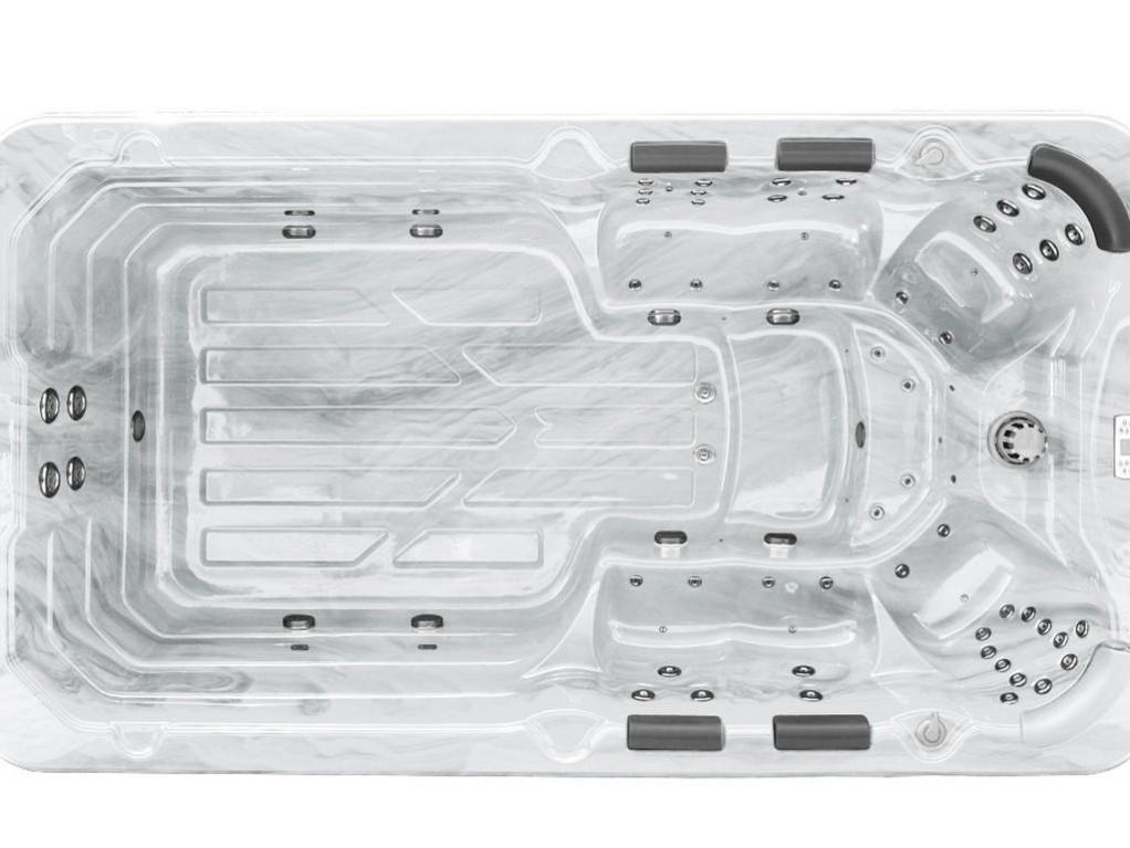 SPA de nage 6/8 places Gamme prestige TYPHON - Blanc perlé | Leroy Merlin