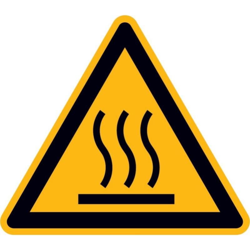 Panneau d'avertissement Alu Risque de brulures SL100mm | Leroy Merlin