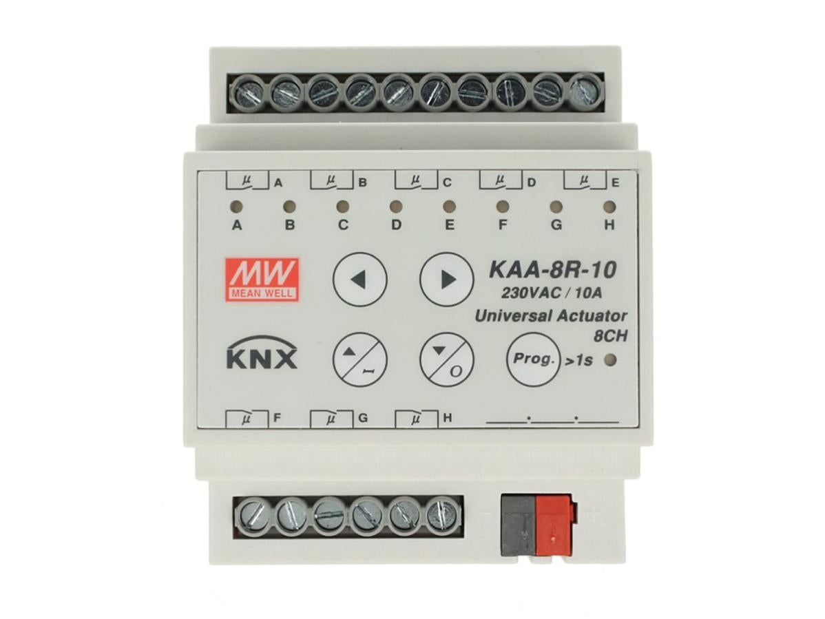 Meanwell Kaa-8r-10 KNX RELAYS UNIVERSELS ON / OFF 8 canaux 10a Konnex ...