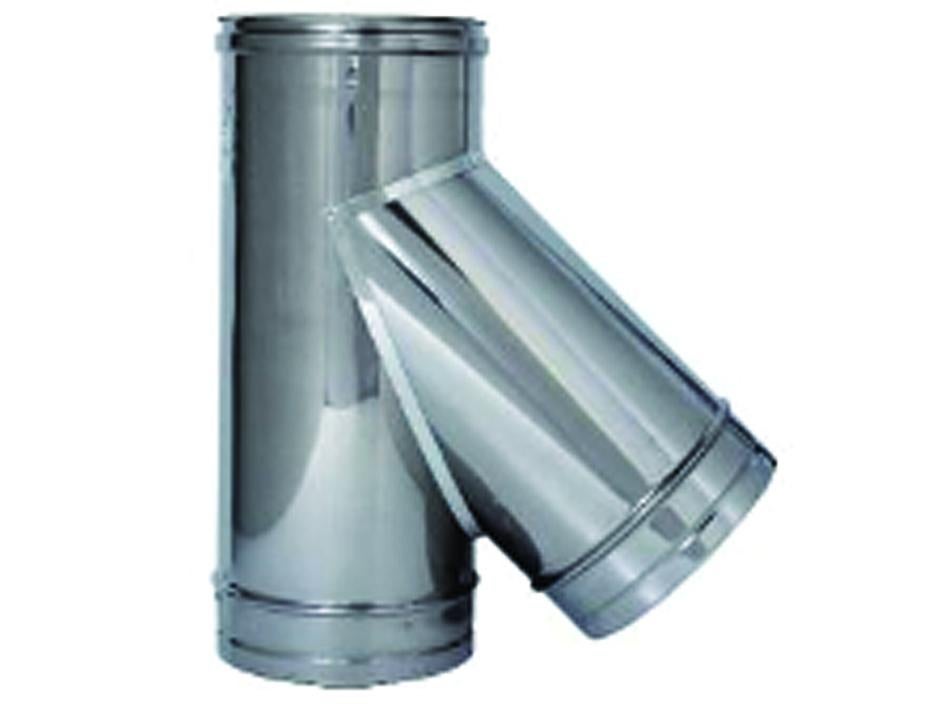 Raccordo braga a 135° in acciaio inox aisi 304 monoparete spess mm.0,5 ...