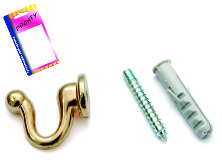 Ganci raccoglitenda medi oro in blister - mm.30, in bl.2 pz. | Leroy Merlin