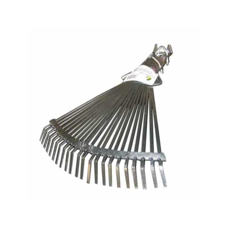 Scopa per foglie in metallo regolabile - 22 denti, tipo normale zincata ...