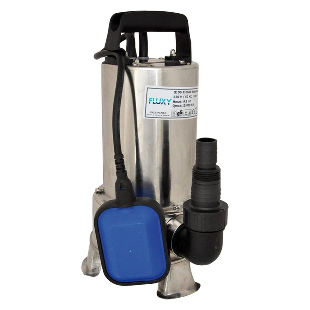 Elettropompa sommergibile inox 1100 watt - 15000 litri/h - hp 1,5 ...