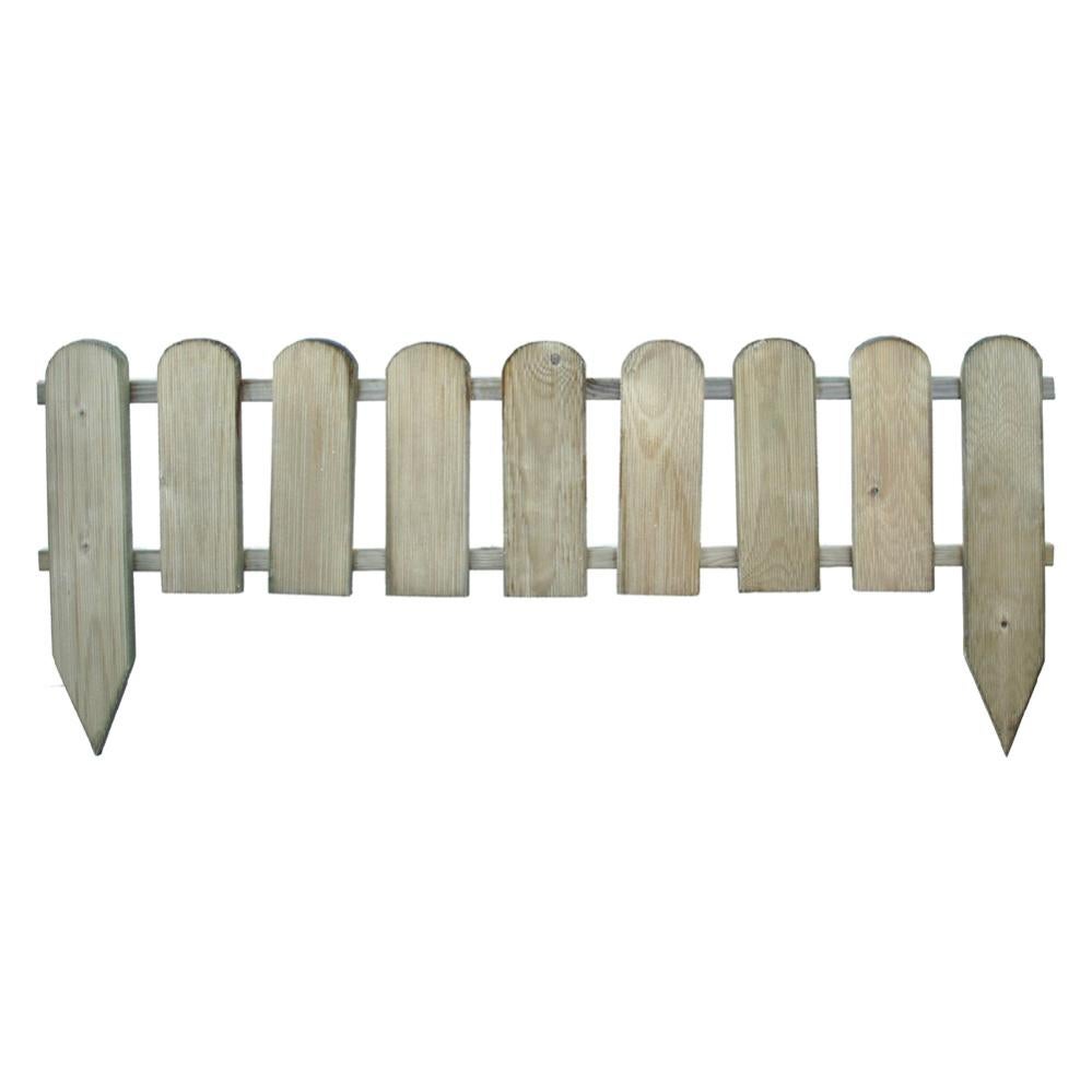 Steccato in legno 'inglese i' cm. 110 x 3,2 x h.28/45 | Leroy Merlin