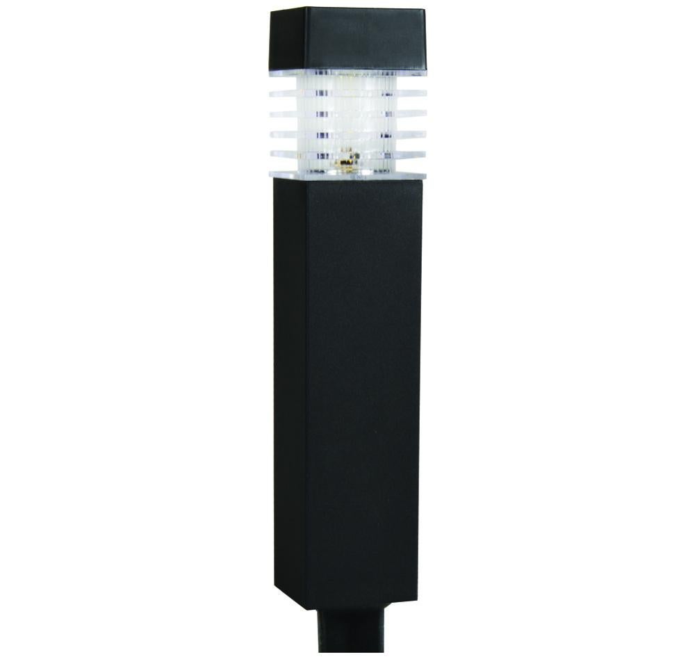 Lampada solare plastica quadra - cm.6,5x6,5x30,5h. | Leroy Merlin