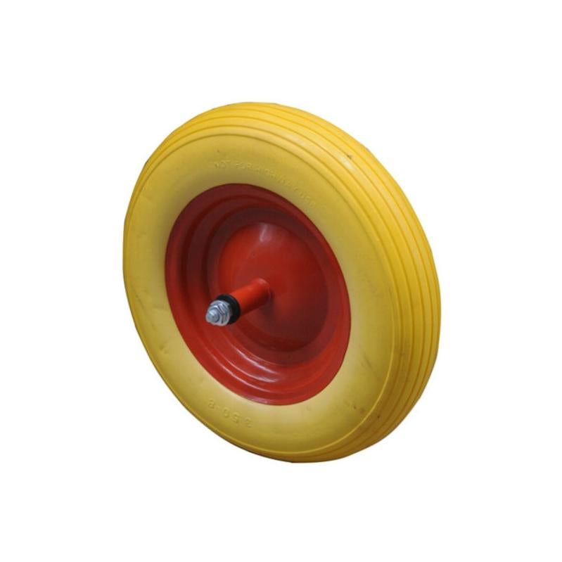 Ruota per carriola pu piena perno mm.12x170 - perno mm.12x170 ...