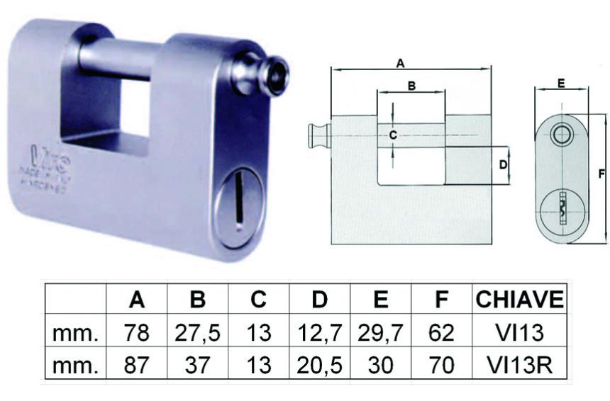 Lucchetto corazzato a una bocca monolith - mm.87 (art.4144) | Leroy Merlin