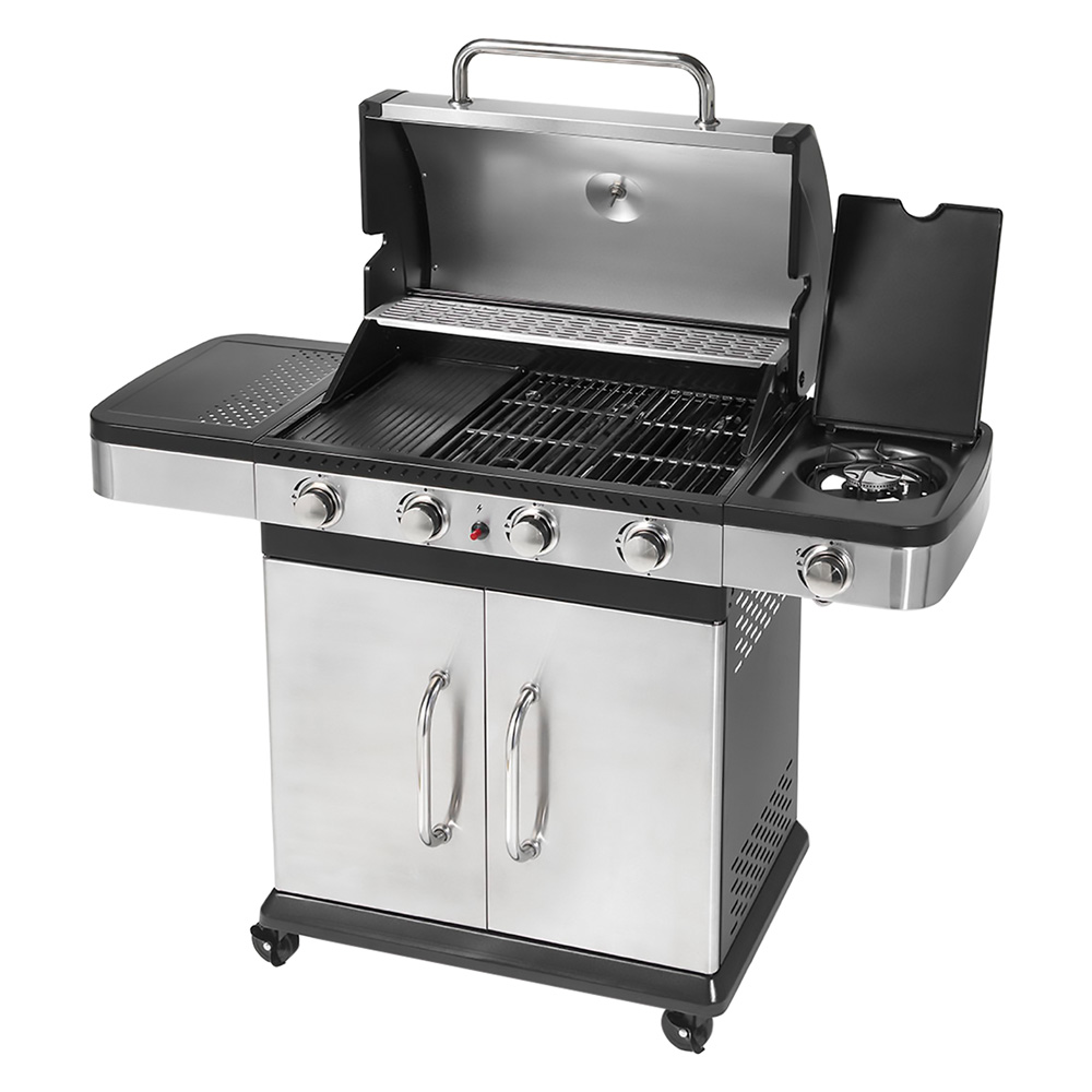 Barbecue a gas 'indianapolis 5 titanium' kw 18,45 | Leroy Merlin