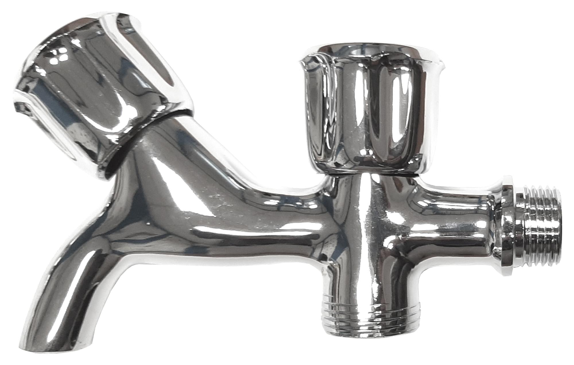 Robinet De Jardin Double Bsp 1/2" X 3/4" Entrée De Machine À Laver À ...