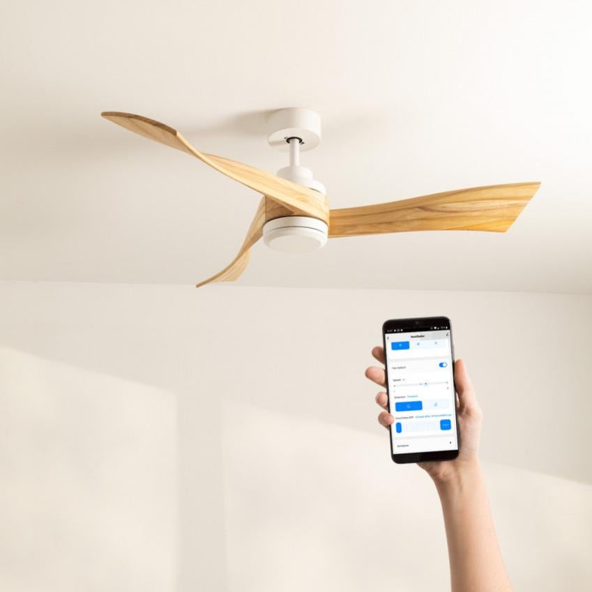 WINDLIGHT CURVE DC - Ventilatore da soffitto 40W Silenzioso Ø132 cm ...