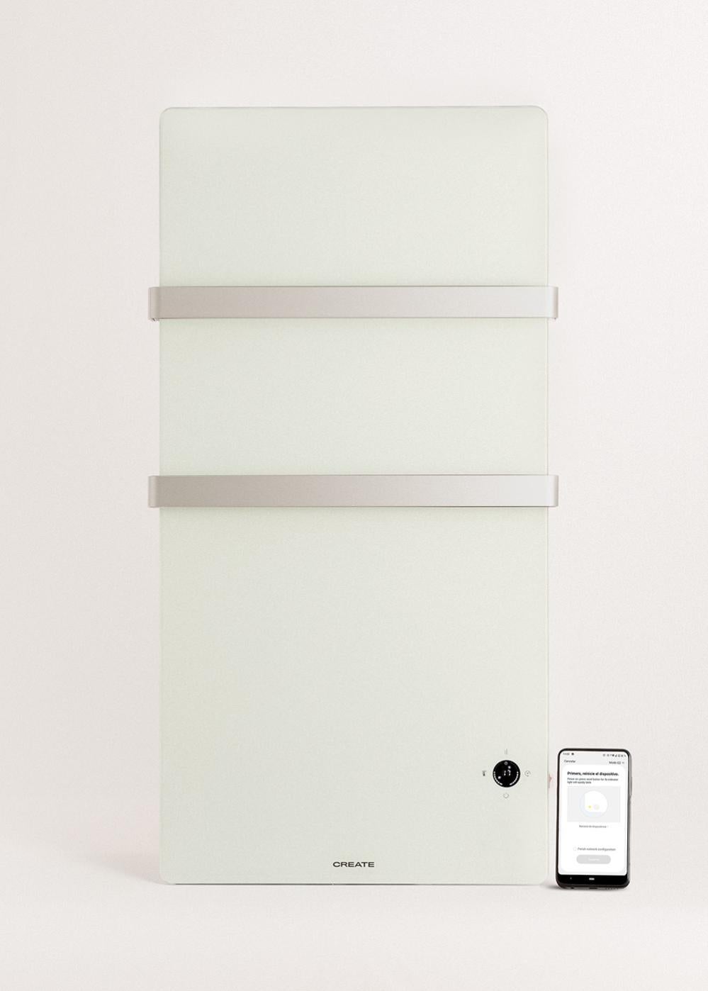 WARM TOWEL CRYSTAL - Scaldasalviette elettrico in vetro con WiFi 600W ...