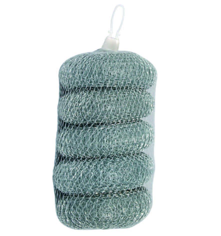 Spugna in acciaio zincato in confezione pz.5 - gr.40 conf.5 pezzi ...