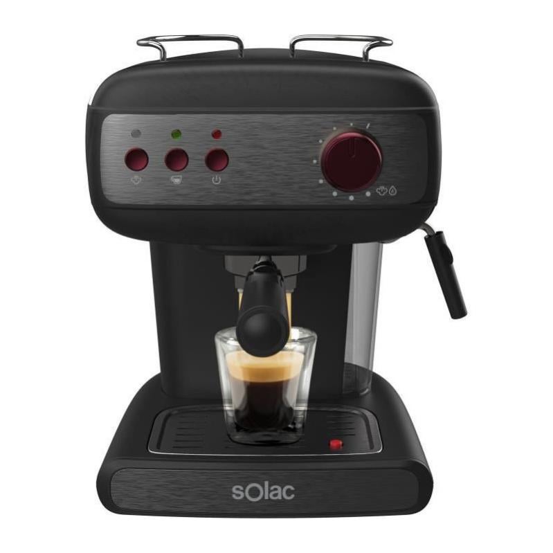 SOLAC Stillo 20 bar - Machine a expresso - 850W - 20 bars - Systeme Extra Cream- Buse vapeur ...