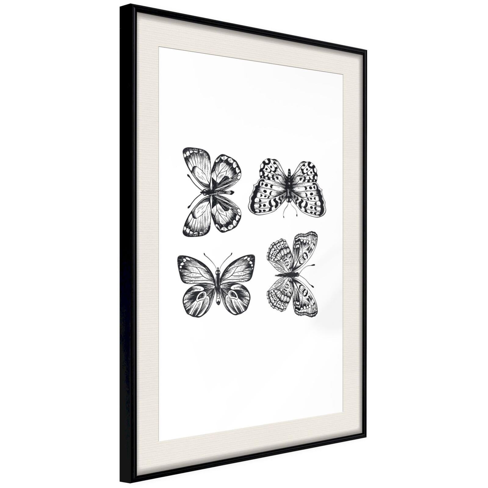 Tableau cadre Collection de papillons III - 40 x 60 cm | Leroy Merlin