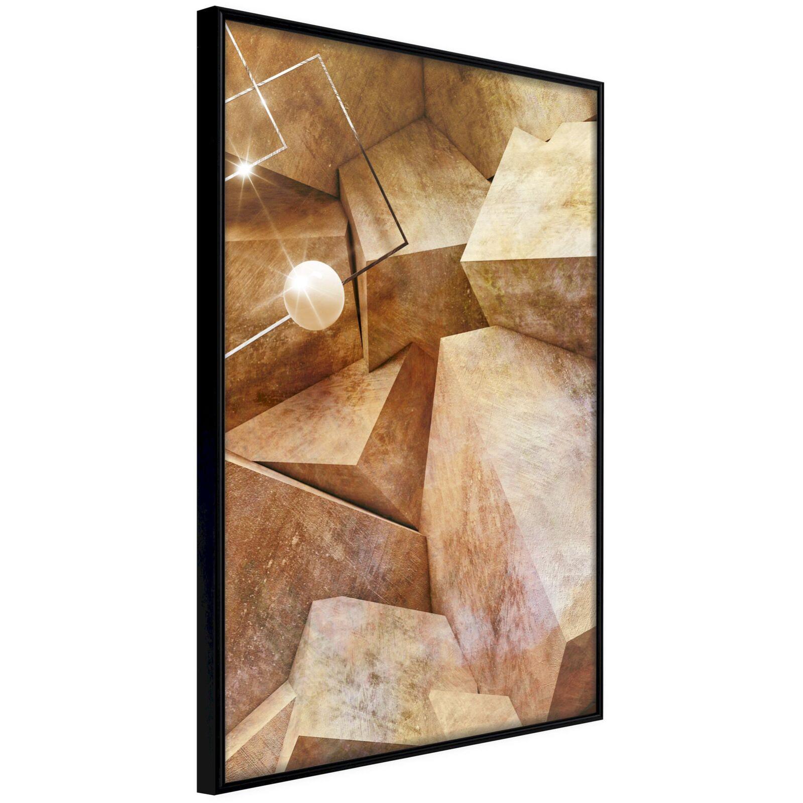Tableau cadre Roches cubes - 30 x 45 cm | Leroy Merlin