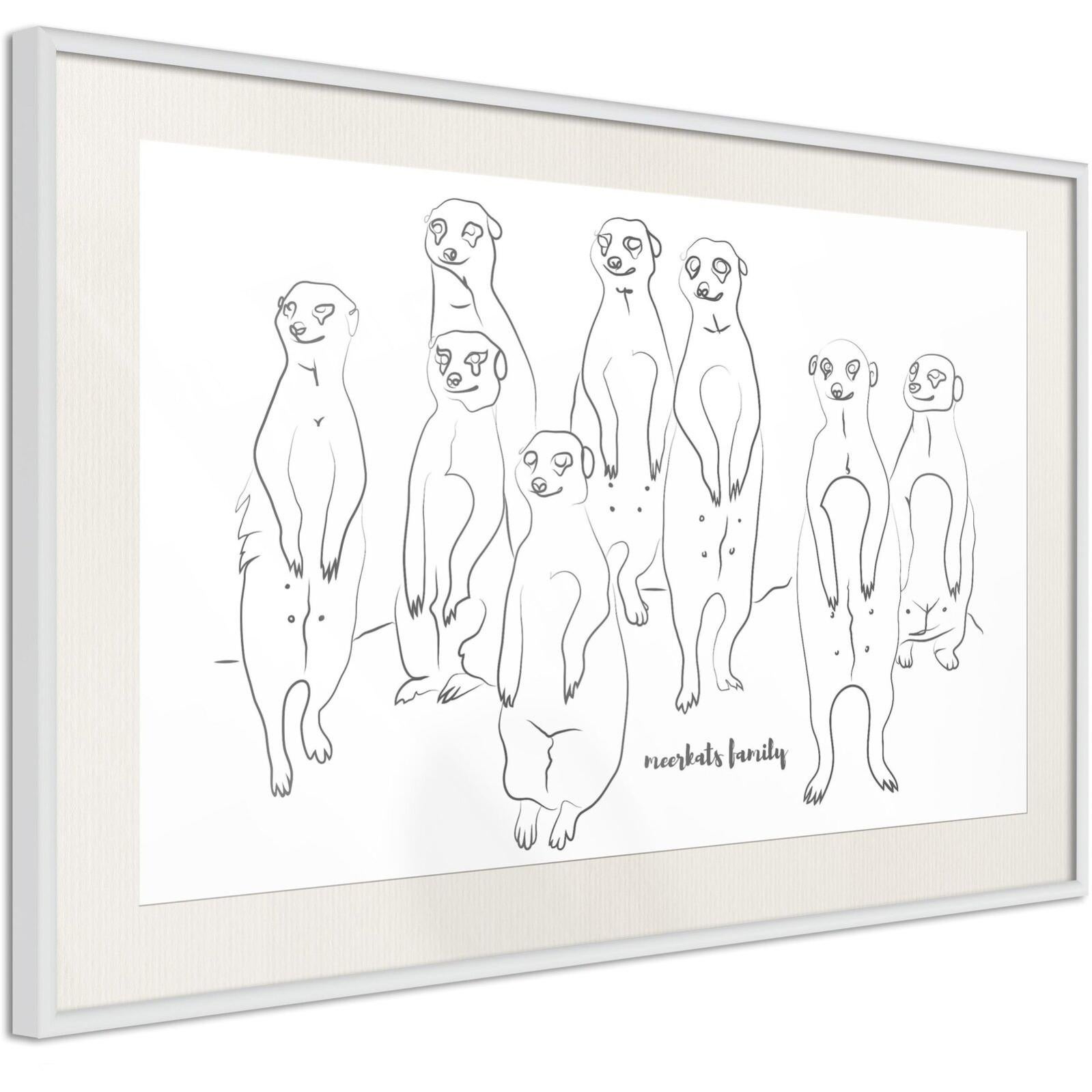 Tableau cadre Belvédère suricate - 90 x 60 cm | Leroy Merlin