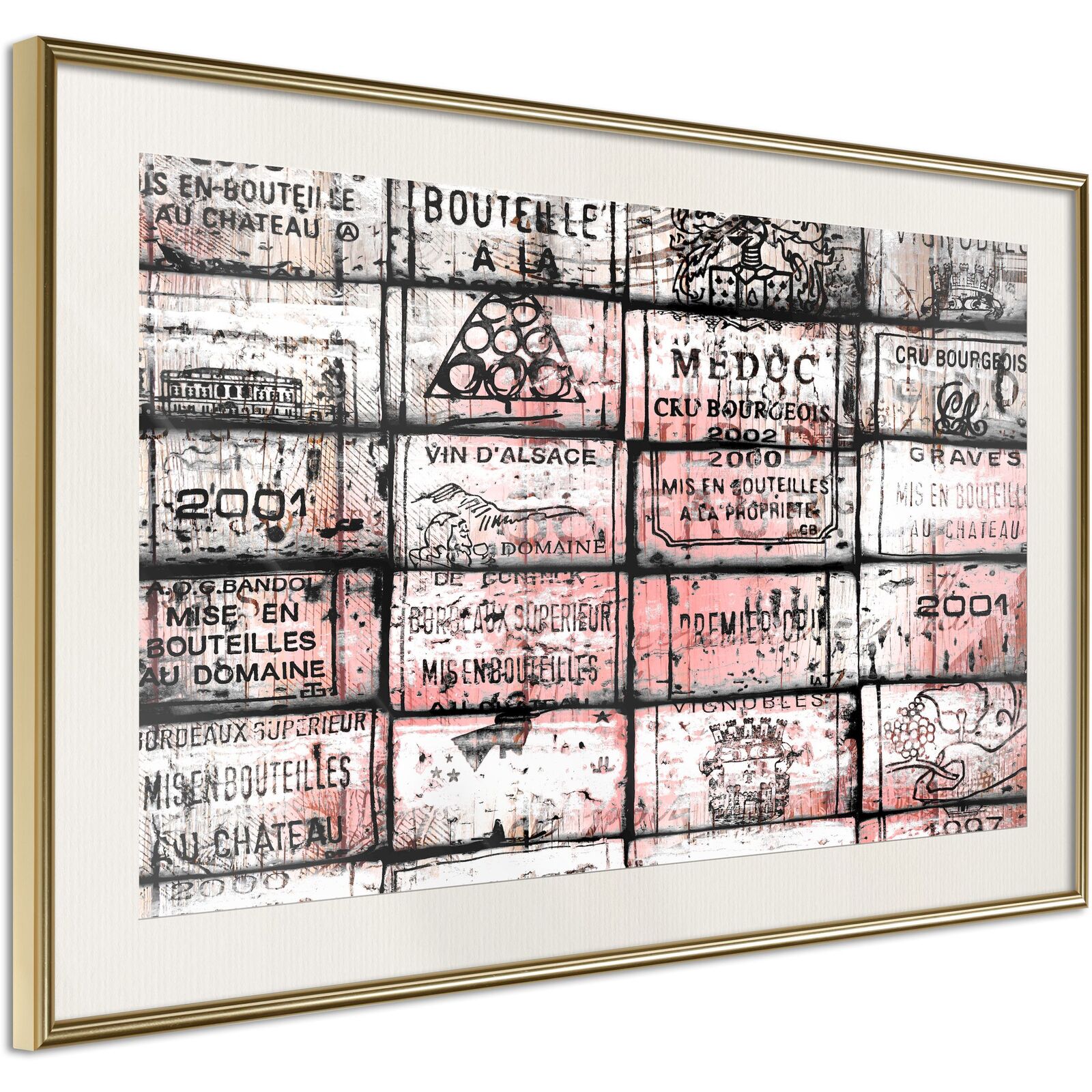 Tableau cadre Histoire du vin - 60 x 40 cm | Leroy Merlin