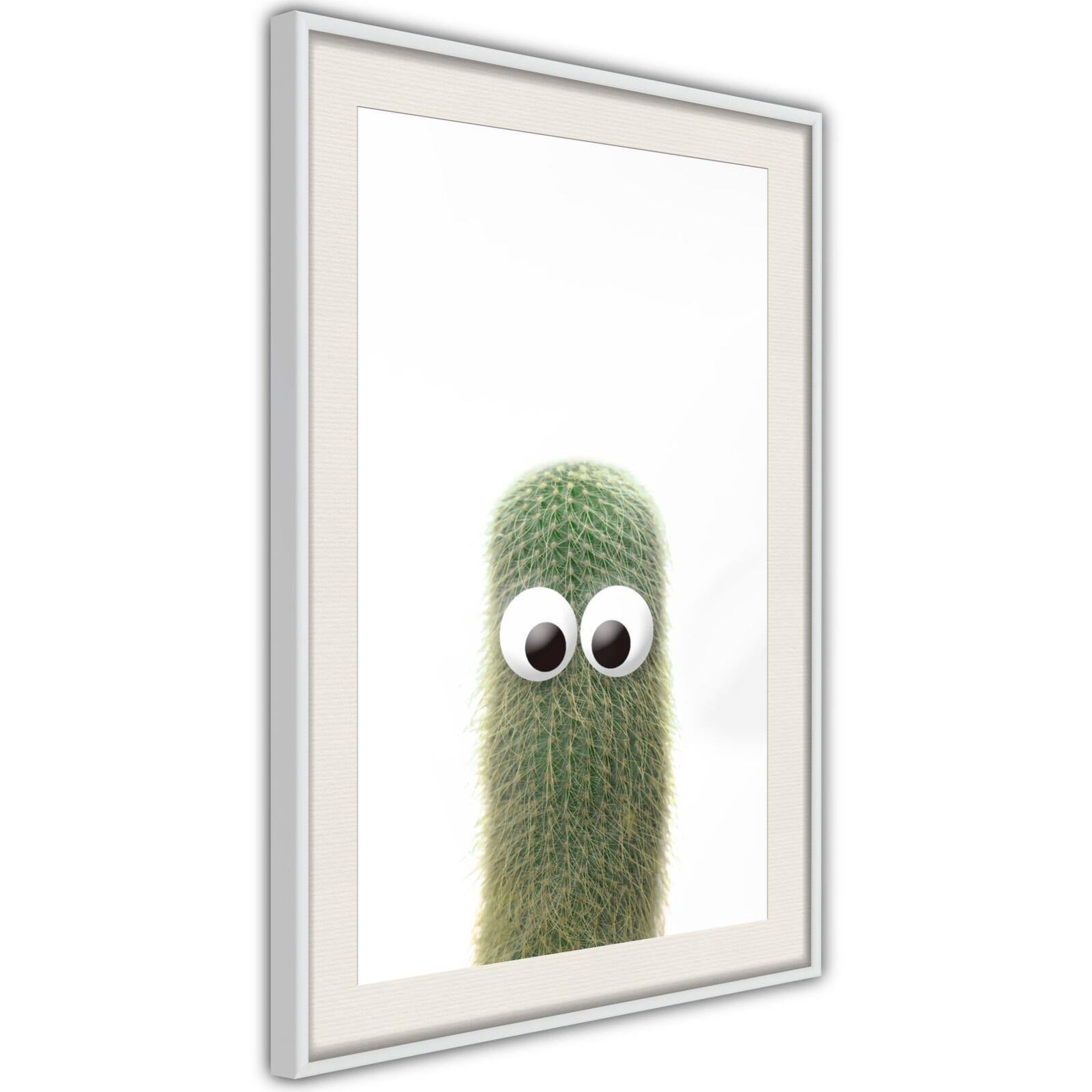 Tableau cadre Drôle de cactus iv - 30 x 45 cm | Leroy Merlin