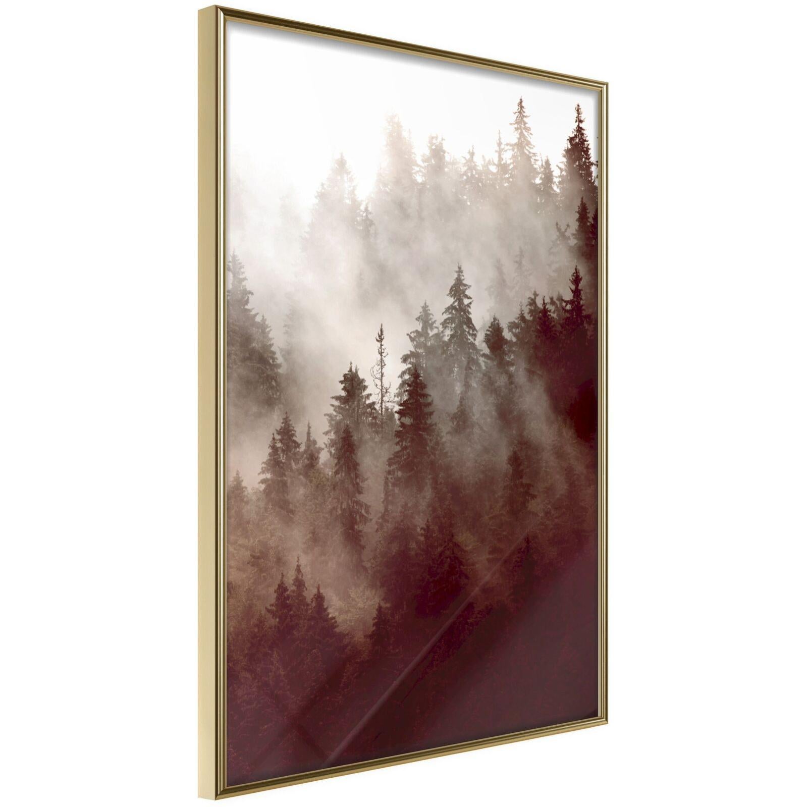 Tableau cadre Brouillard de la forêt - 20 x 30 cm | Leroy Merlin