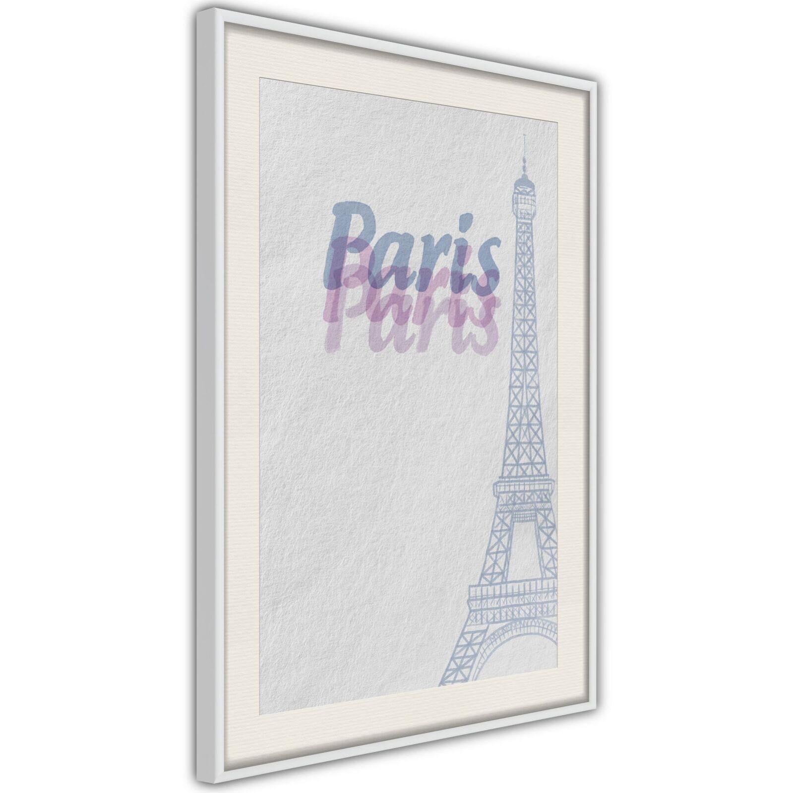 Tableau cadre Pastel Paris - 30 x 45 cm | Leroy Merlin