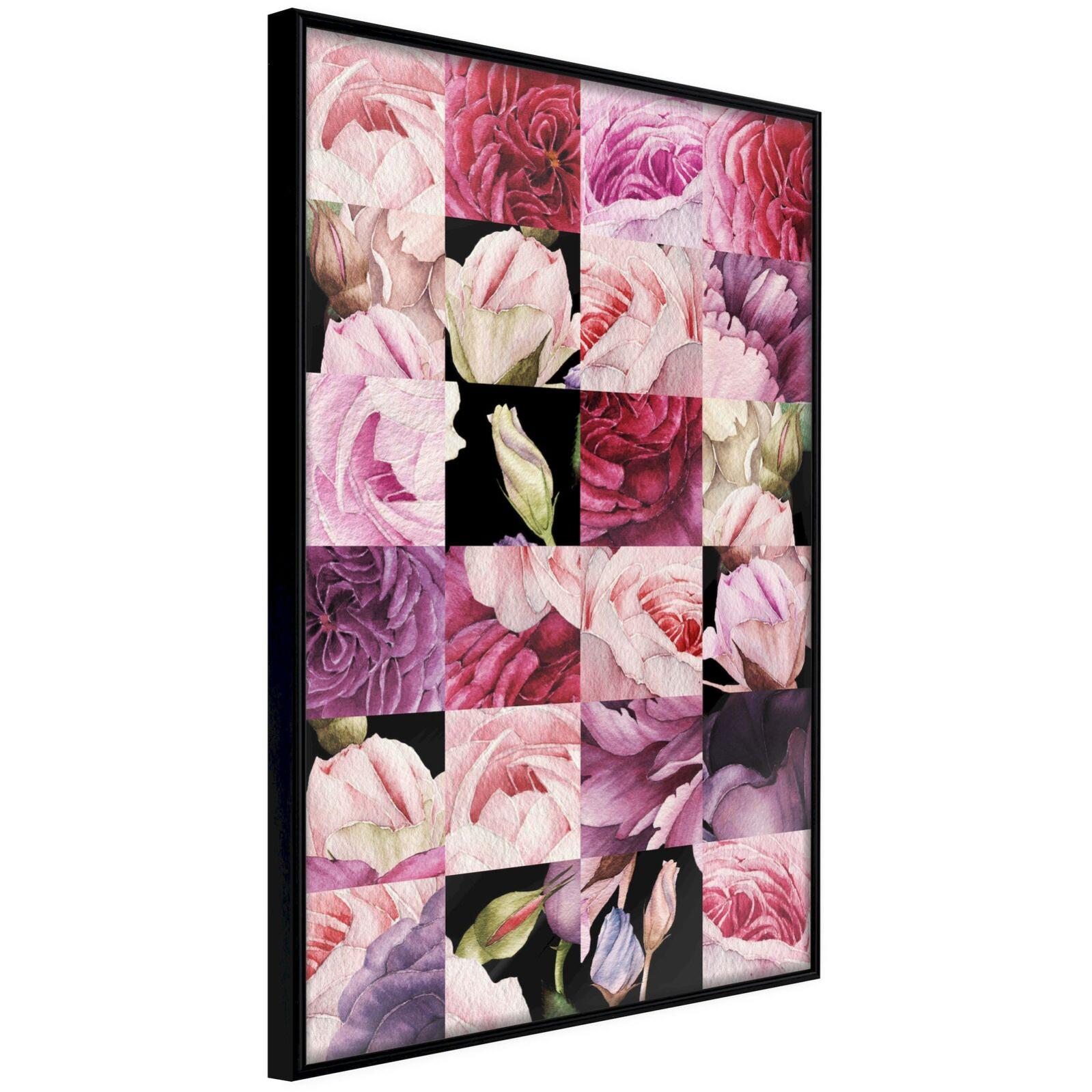Tableau cadre Puzzle floral - 20 x 30 cm | Leroy Merlin