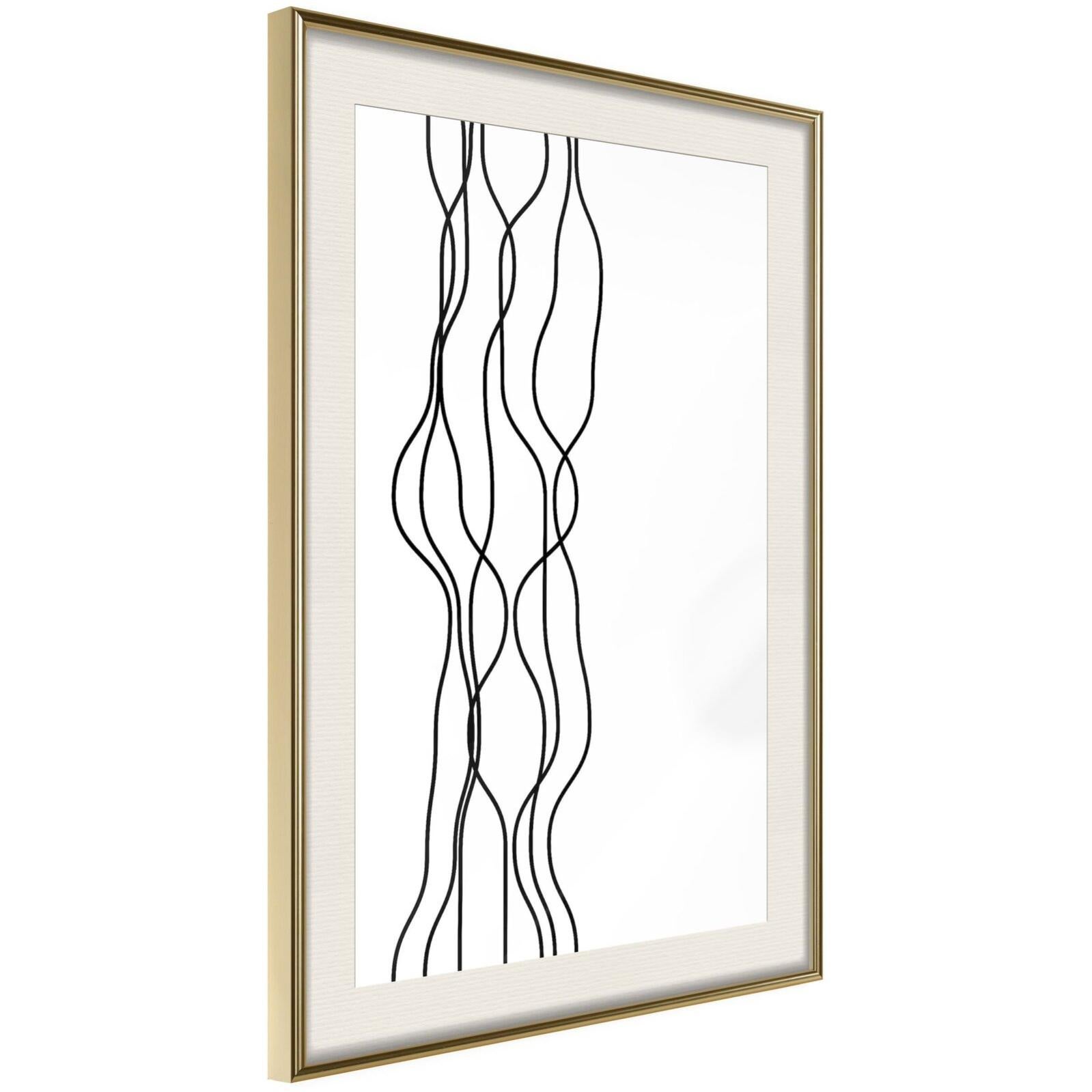 Tableau cadre Lignes ondulées - 40 x 60 cm | Leroy Merlin