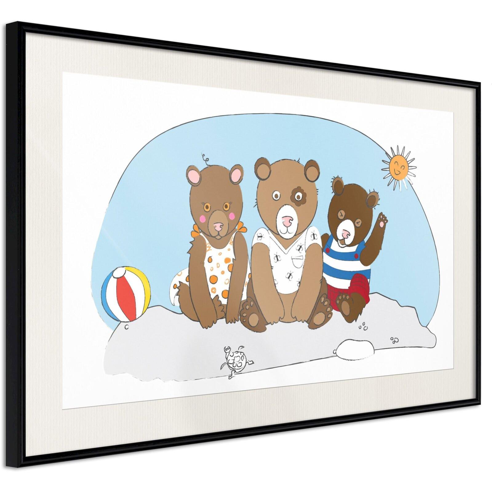 Tableau cadre Vacances au bord de la mer - 45 x 30 cm | Leroy Merlin