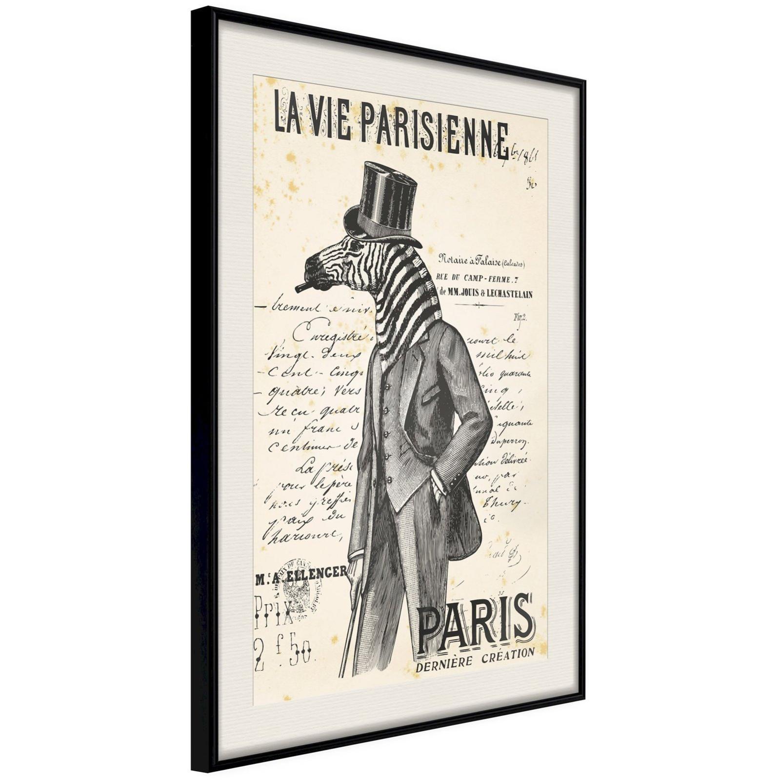 Tableau cadre La vie parisienne - 40 x 60 cm | Leroy Merlin