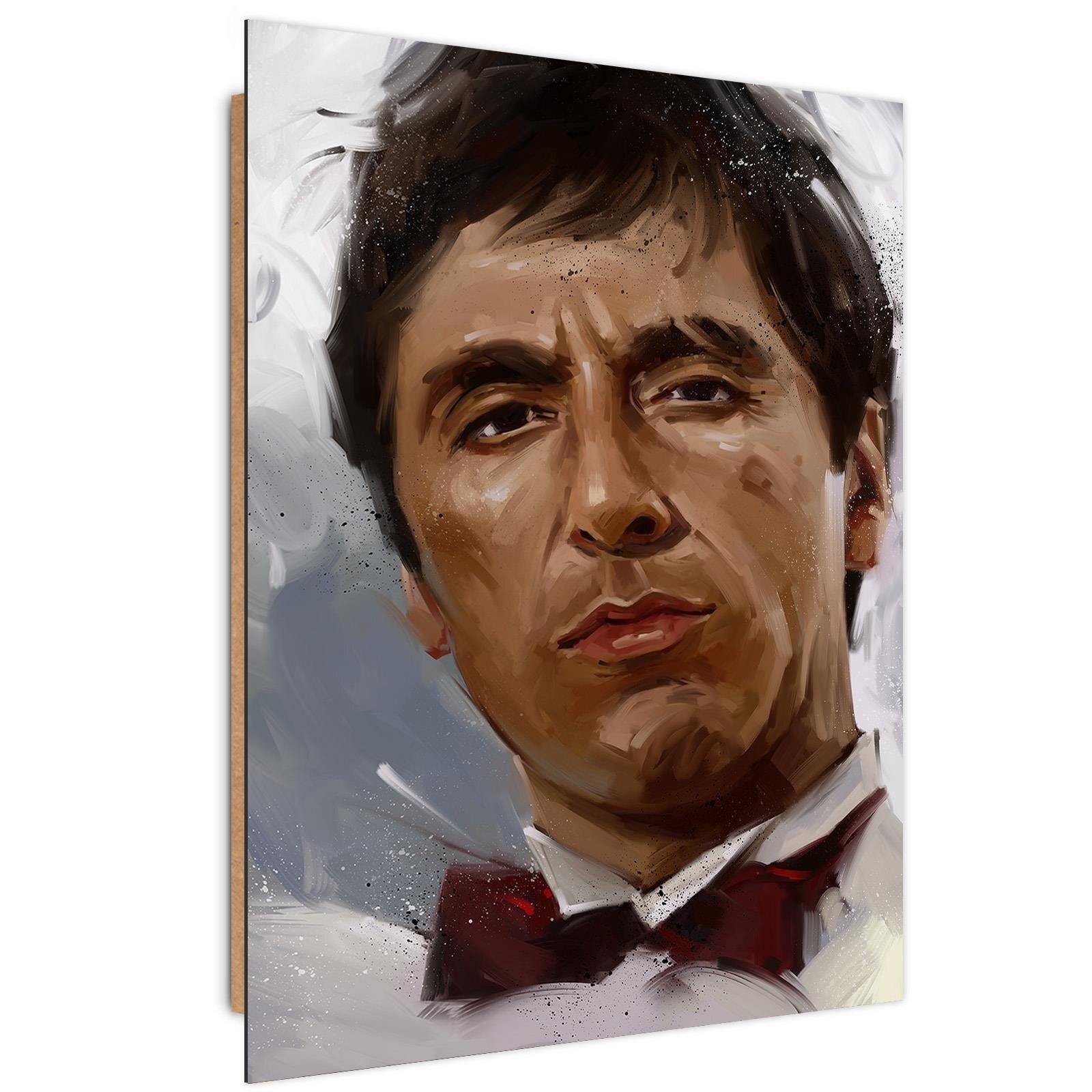 Tableau bois Scarface portrait d'Al Pacino - 50 x 70 cm | Leroy Merlin