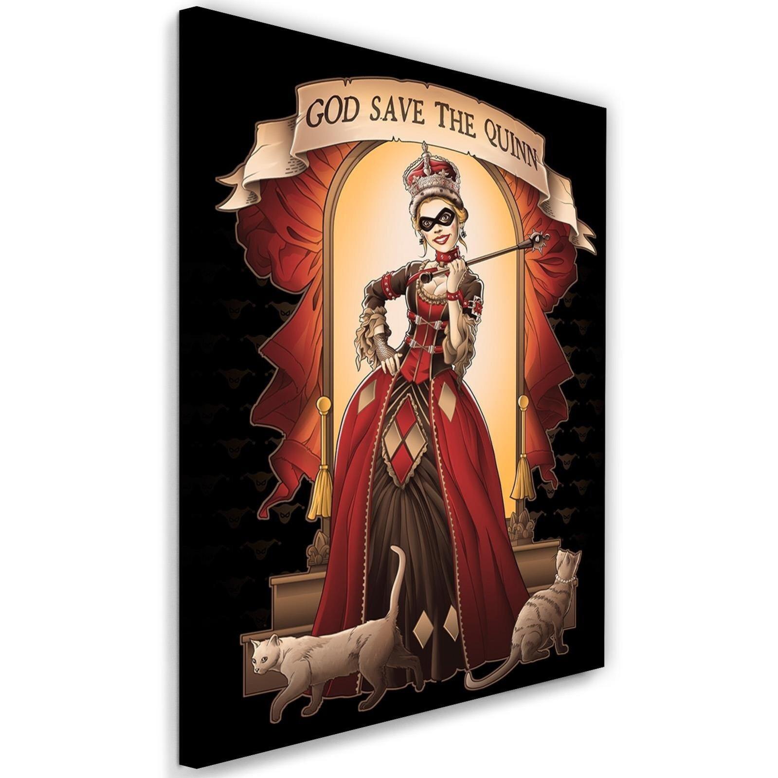 Tableau Harley Quinn God save the Quinn - 50 x 70 cm | Leroy Merlin