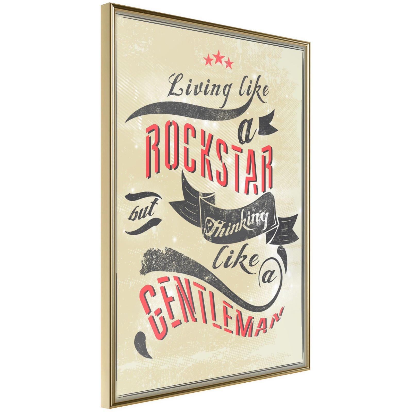 Tableau cadre Vivre et penser - 20 x 30 cm | Leroy Merlin