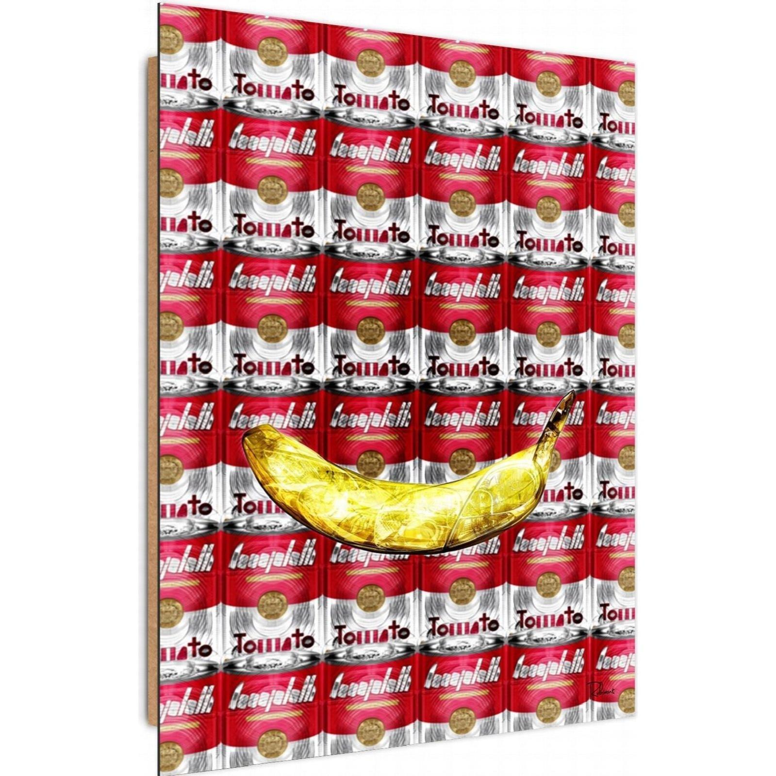 Tableau bois banane et canettes - 40 x 60 cm | Leroy Merlin