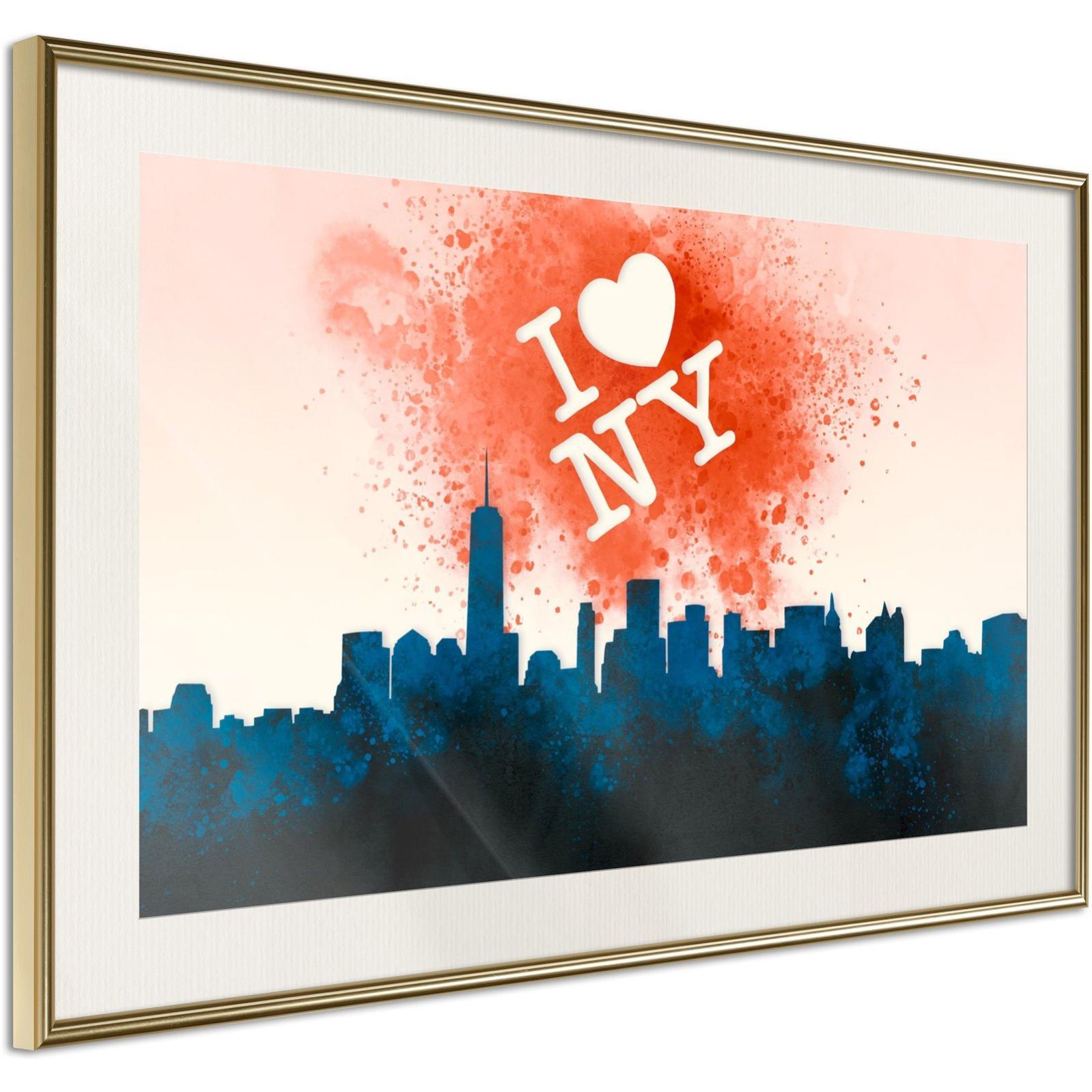 Tableau cadre Inscription au dessus de la ville - 30 x 20 cm | Leroy Merlin