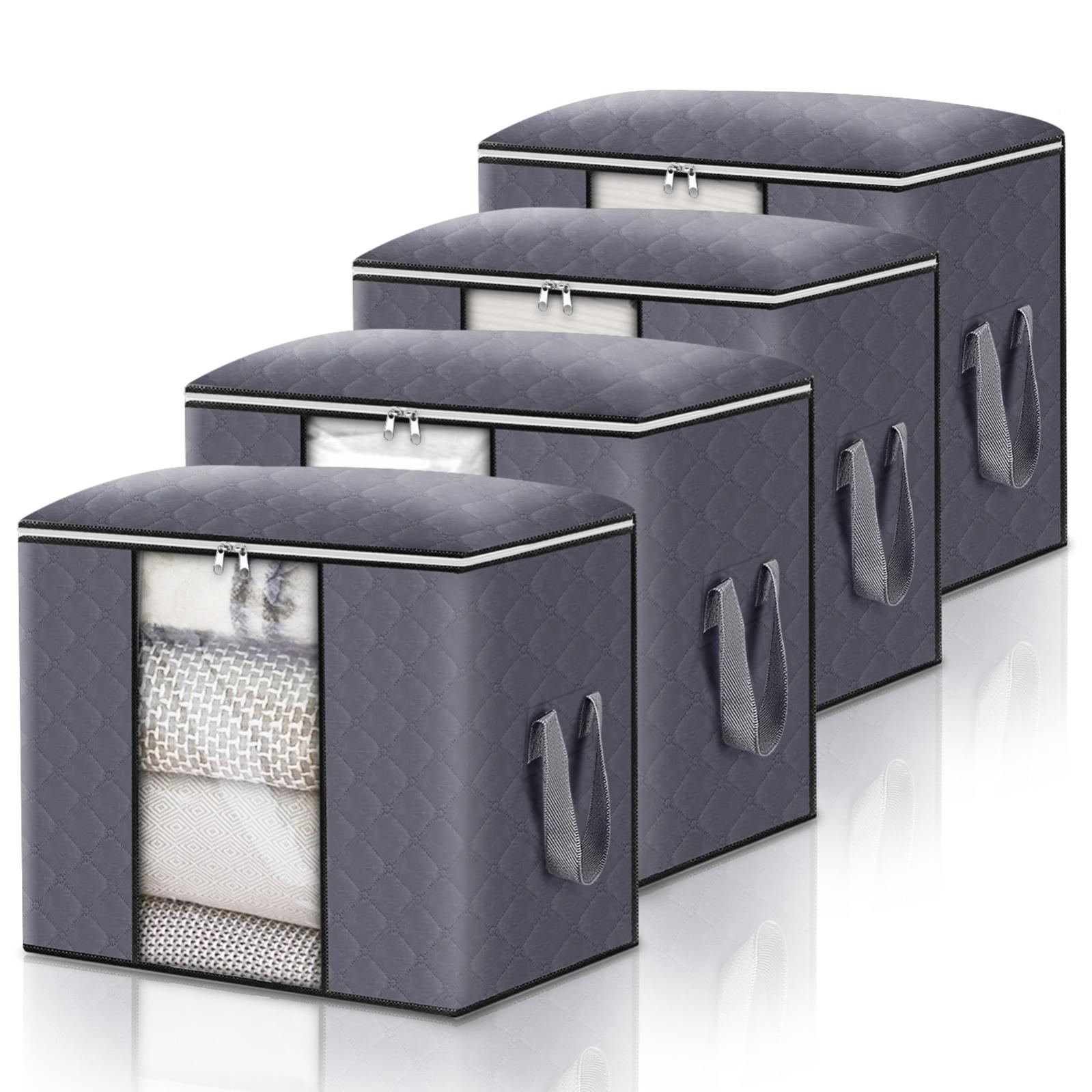 Set di 4 Borsa portaoggetti organizer H.35 x L.50 x P.50 cm Grigio ...