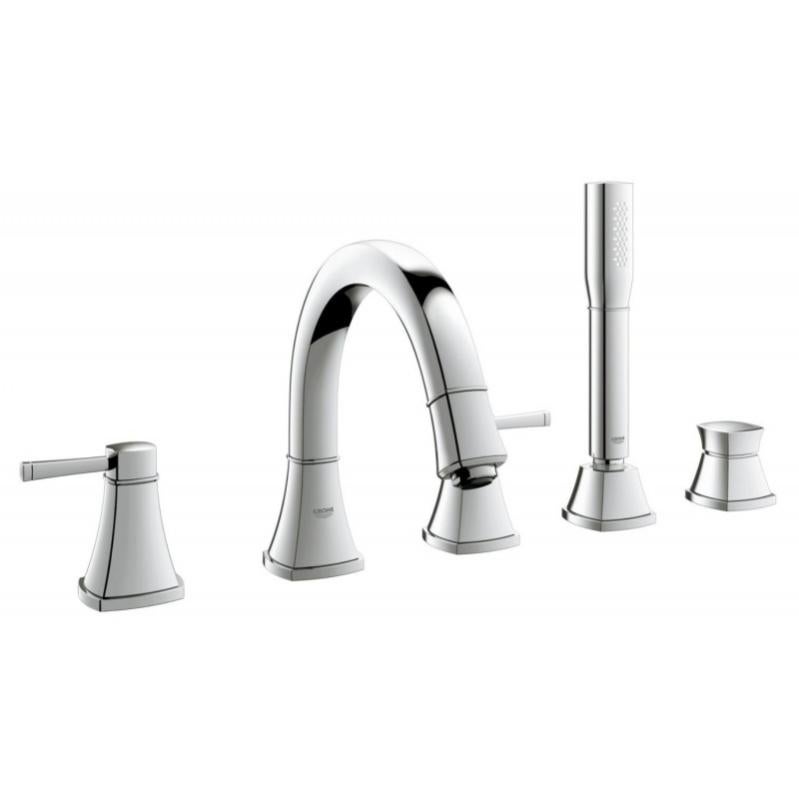 GROHE Grandera Mélangeur bain sur gorge 5 trous avec bec et inverseur ...