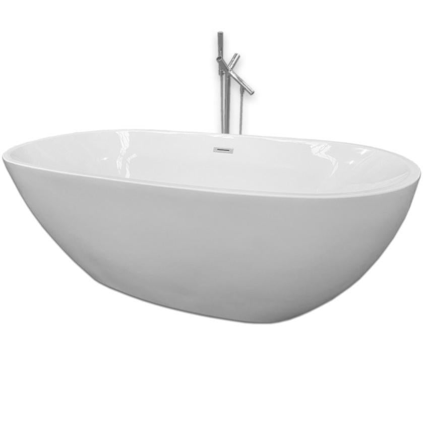 Vasca freestanding bianca 170 X 85 cm + Rubinetto a colonna – Dream ...